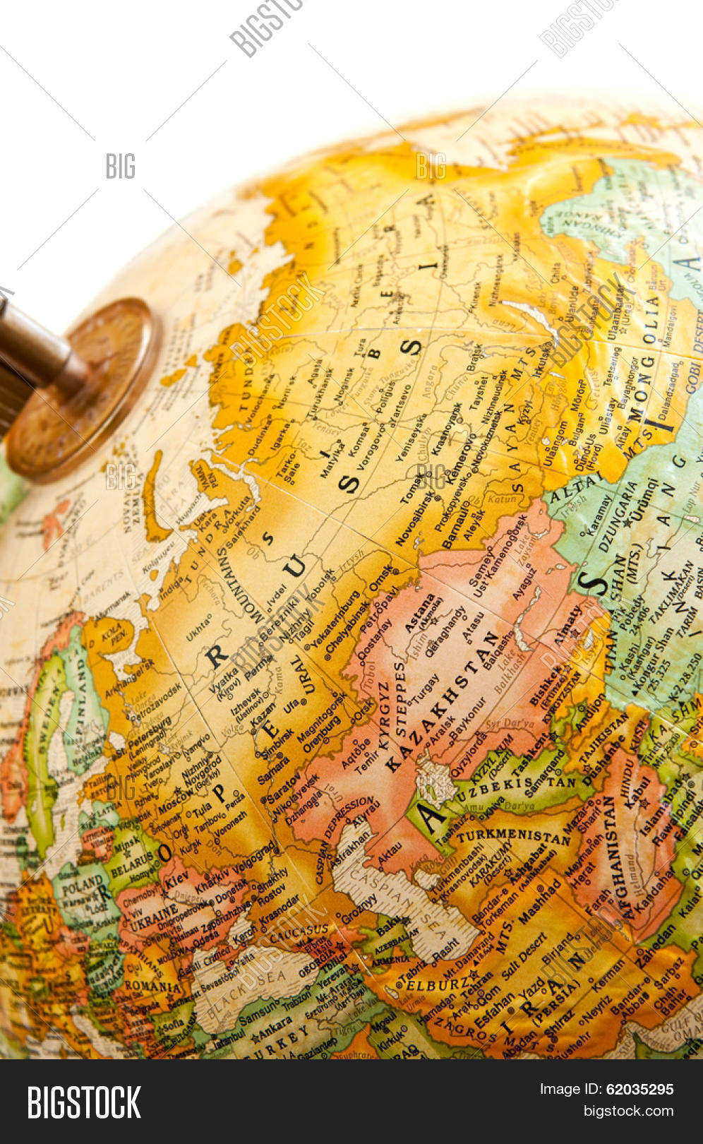 Part Globe Map Russia Image & Photo (Free Trial) | Bigstock