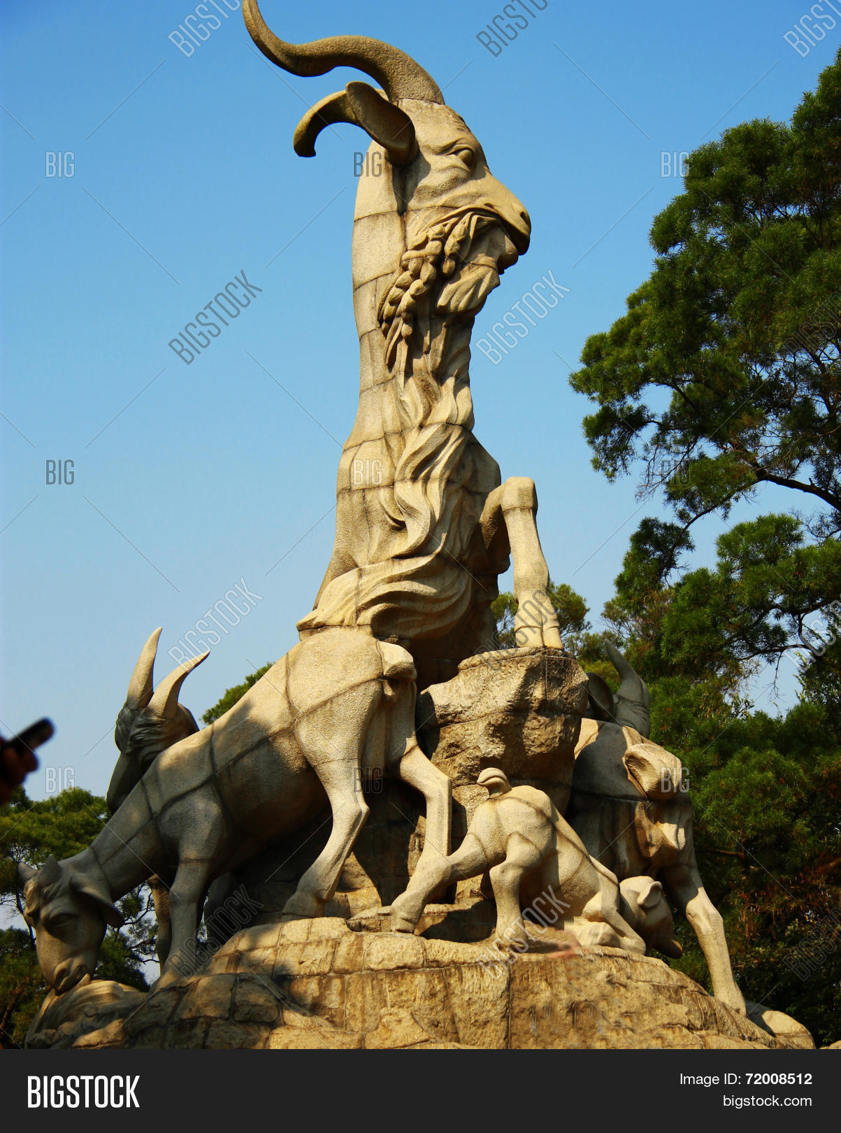 Imagen y foto Five Goats Statue (prueba gratis) | Bigstock