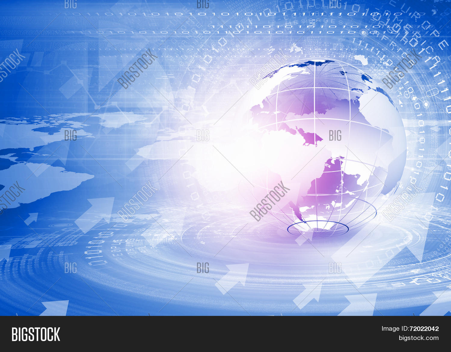 Blue Digital Image & Photo (Free Trial) | Bigstock