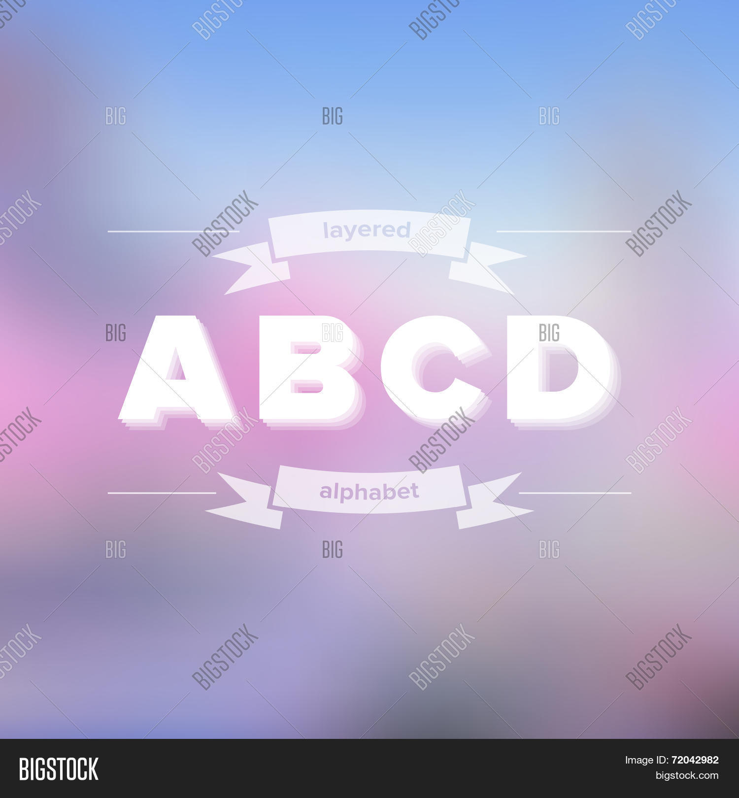 B C D Flat Layered Vector & Photo (Free Trial) | Bigstock