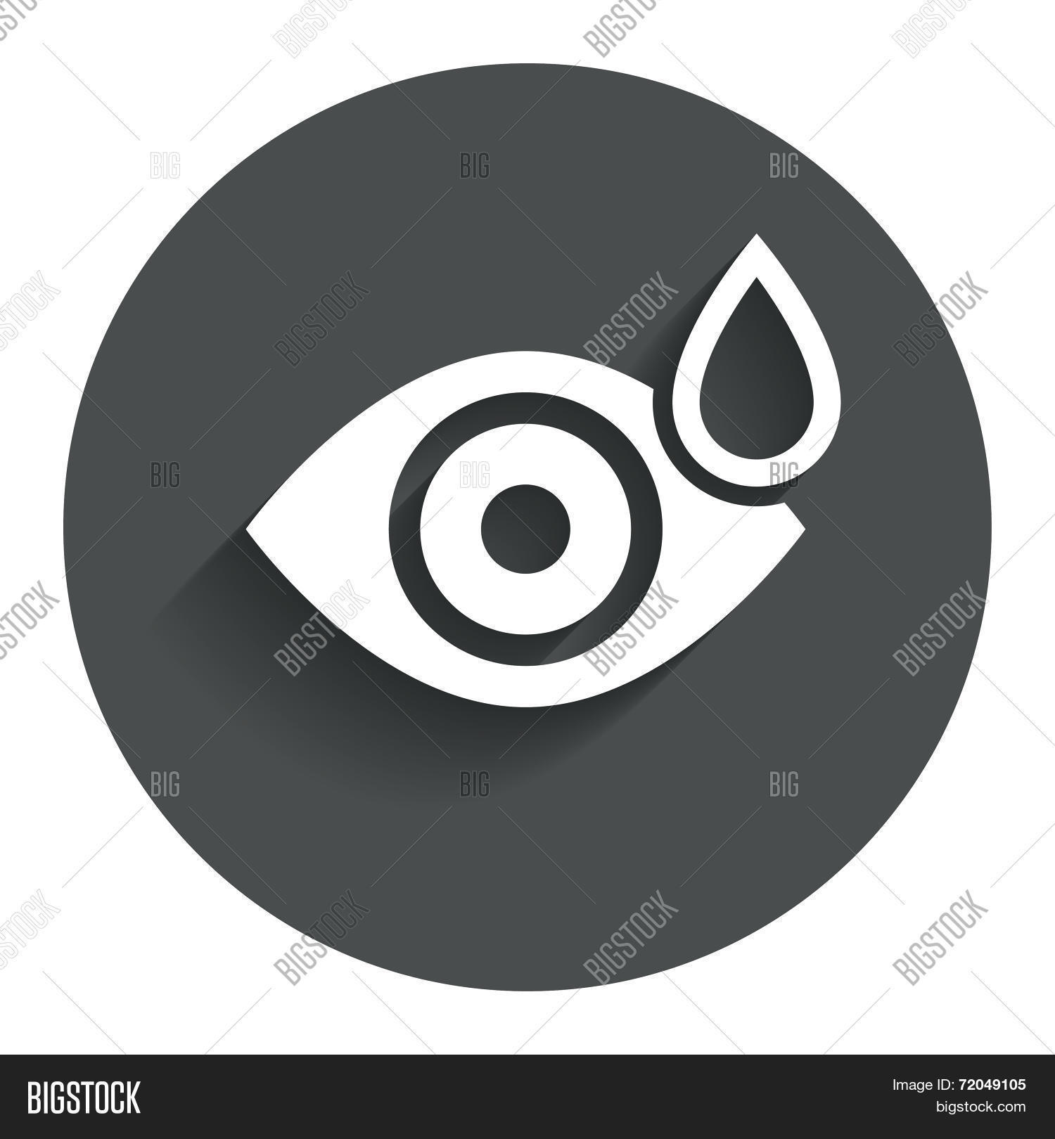 Eye Water Drop Sign. Vector & Photo (Free Trial) | Bigstock
