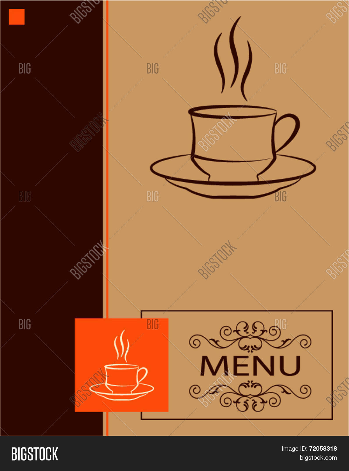 Menu Card Design Vector & Photo (Free Trial) | Bigstock