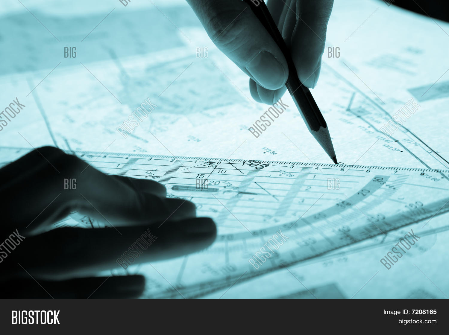 Surveyor's Plan Hands Image & Photo (Free Trial) | Bigstock