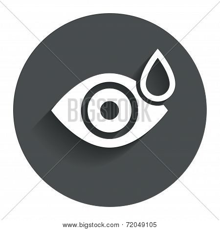 Eye Water Drop Sign. Vector & Photo (Free Trial) | Bigstock