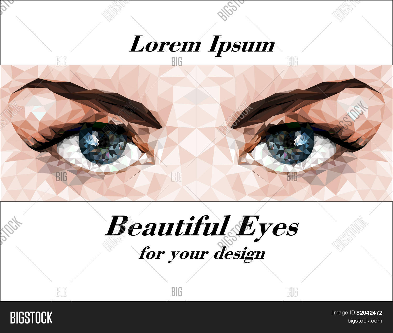Beautiful Eyes Made Vector & Photo (Free Trial) | Bigstock