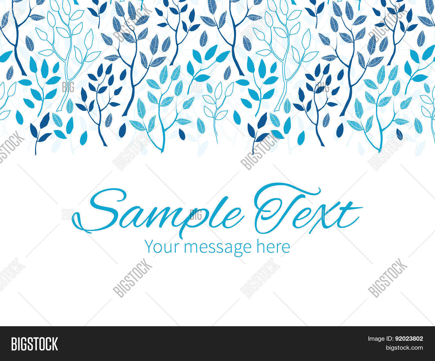Vector Blue Forest Vector & Photo (Free Trial) | Bigstock