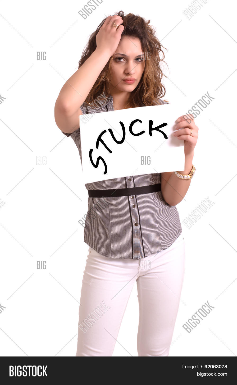 Uncomfortable Woman Image & Photo (Free Trial) | Bigstock