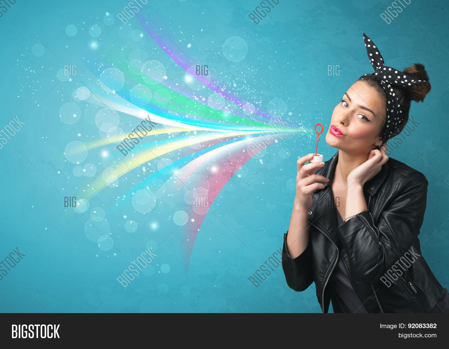 Beautiful Girl Blowing Image And Photo Free Trial Bigstock