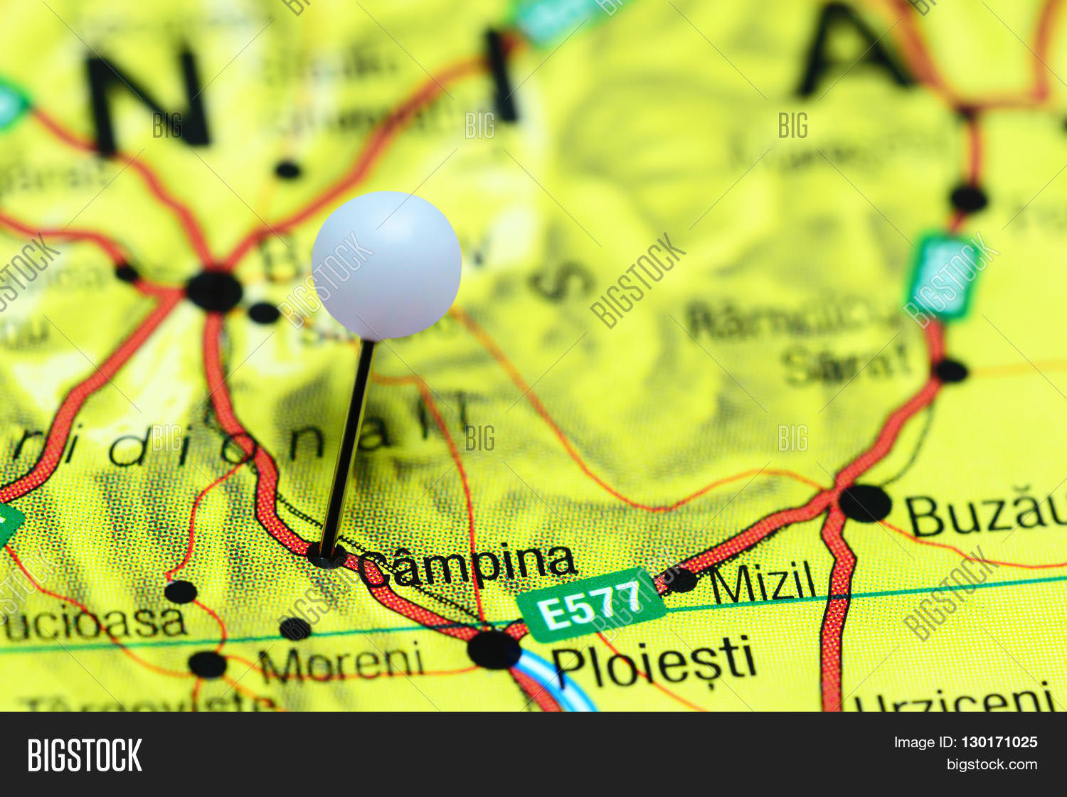 Campina Pinned On Map Image & Photo (Free Trial) | Bigstock