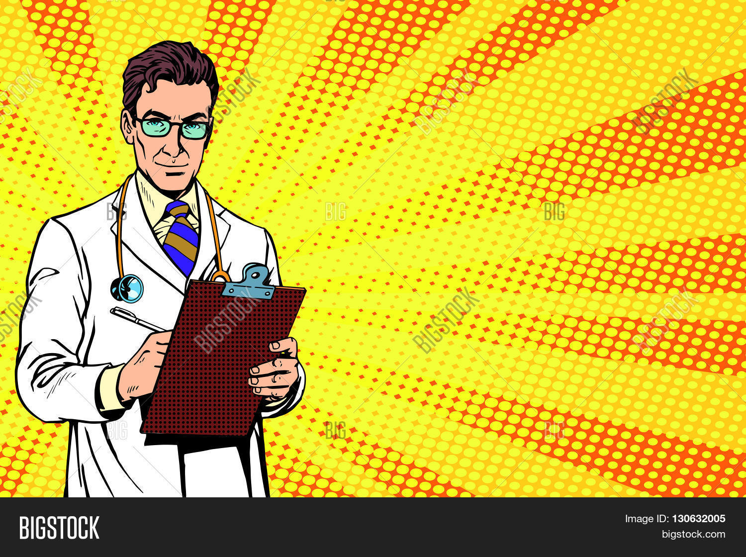 Doctor Pop Art Retro Vector & Photo (Free Trial) | Bigstock