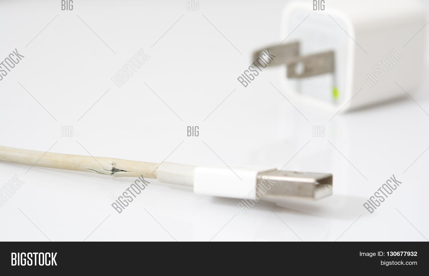 Closeup Broken Charger Image & Photo (Free Trial) | Bigstock