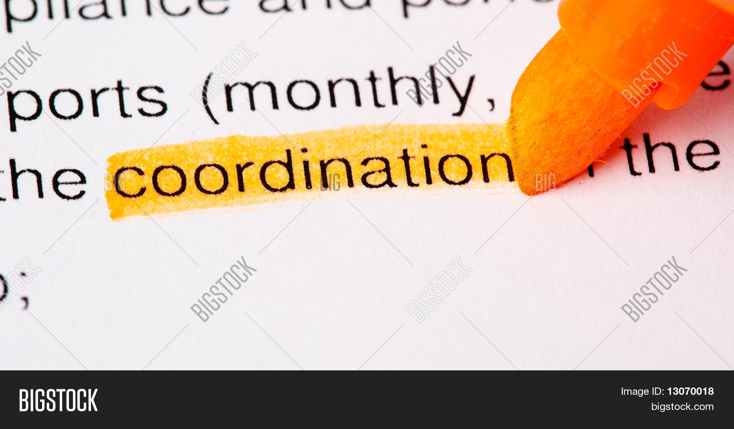Coordination Word Image & Photo (Free Trial) | Bigstock