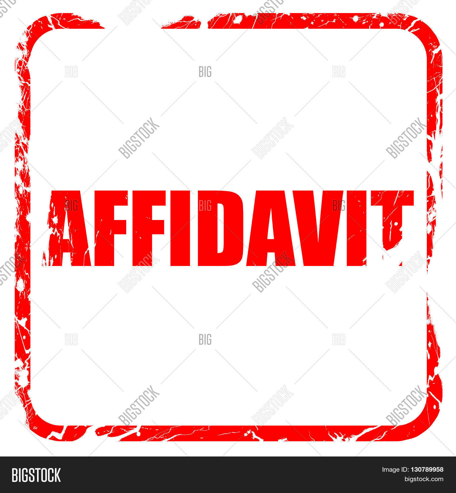 Affidavit, Red Rubber Image & Photo (Free Trial) | Bigstock