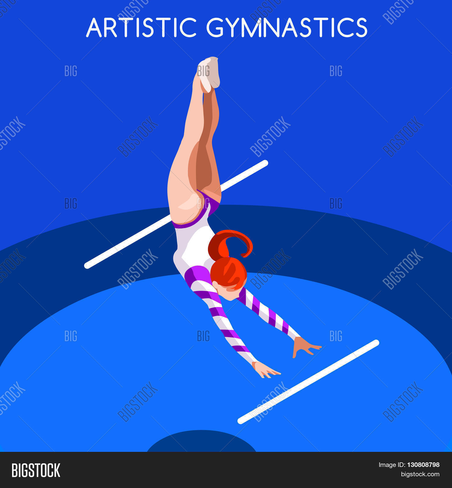 Vector y foto Artistic Gymnastics (prueba gratis) | Bigstock