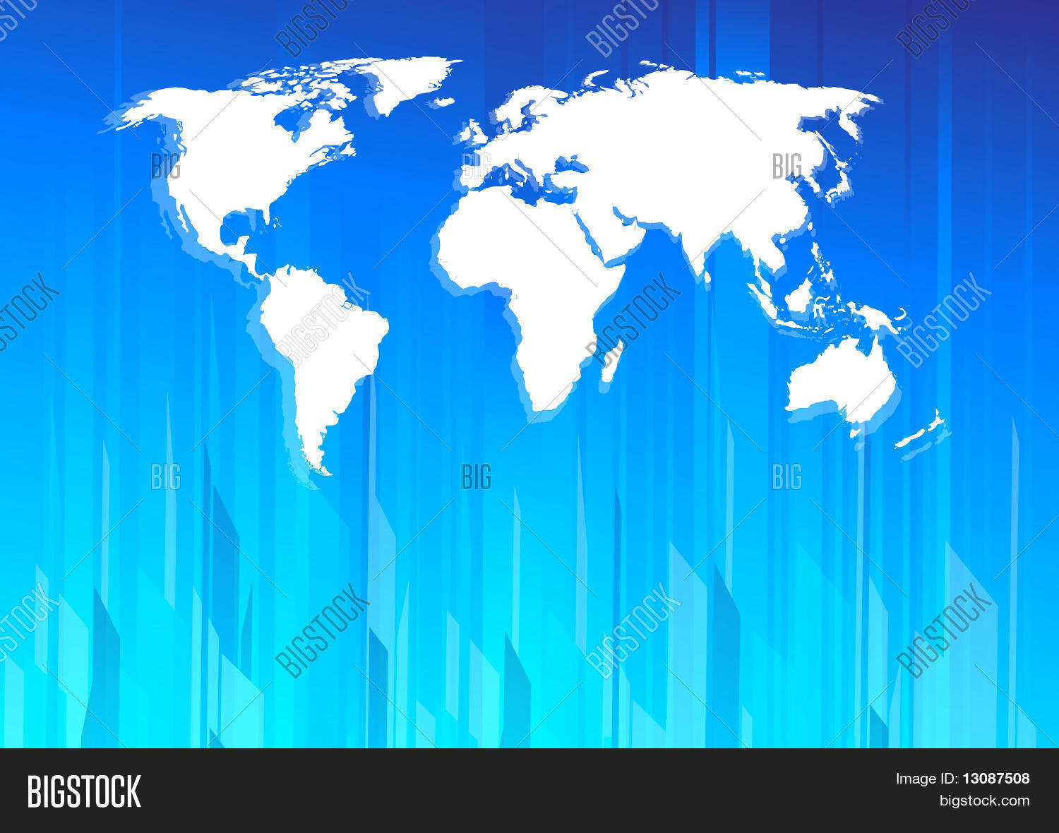 High-tech Earth Map Vector & Photo (Free Trial) | Bigstock