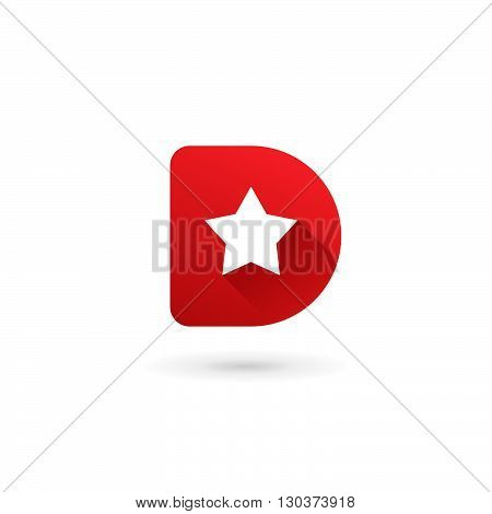 Letter D Star Logo Vector & Photo (Free Trial) | Bigstock