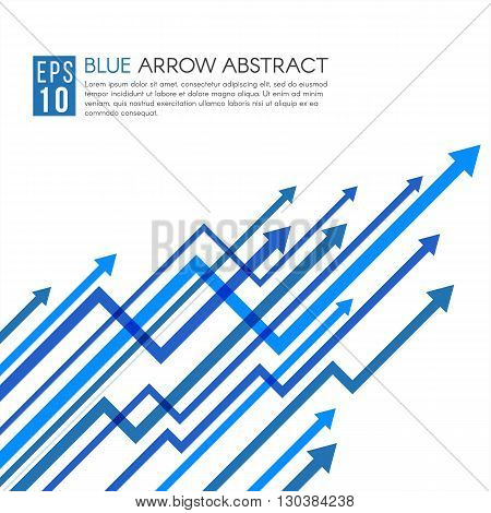 Blue Arrow Line Sharp Vector & Photo (Free Trial) | Bigstock