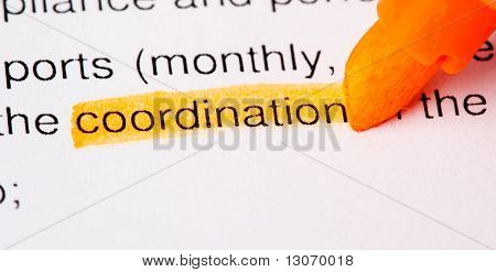 Coordination Word Image & Photo (Free Trial) | Bigstock
