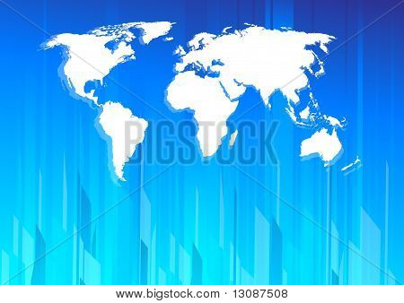 High-tech Earth Map Vector & Photo (Free Trial) | Bigstock