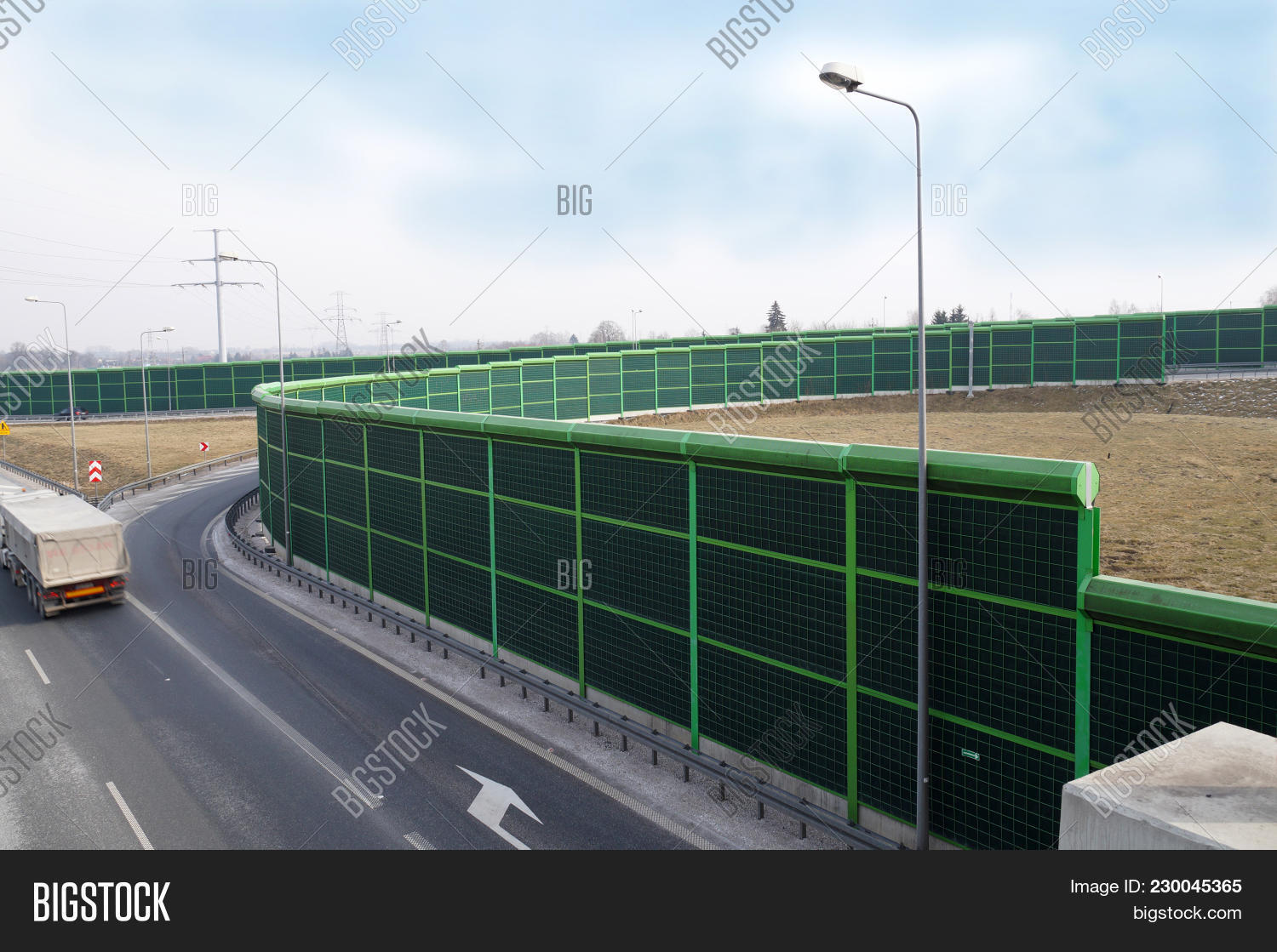 Noise Barrier ( Called Image & Photo (Free Trial) | Bigstock