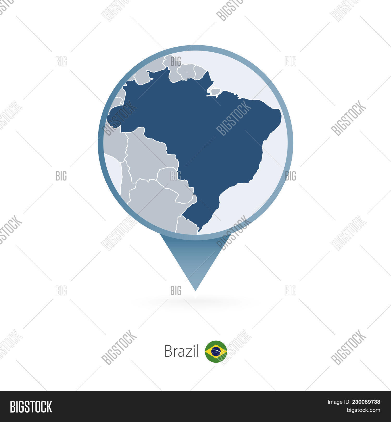 Map Pin Detailed Map Vector & Photo (Free Trial) | Bigstock