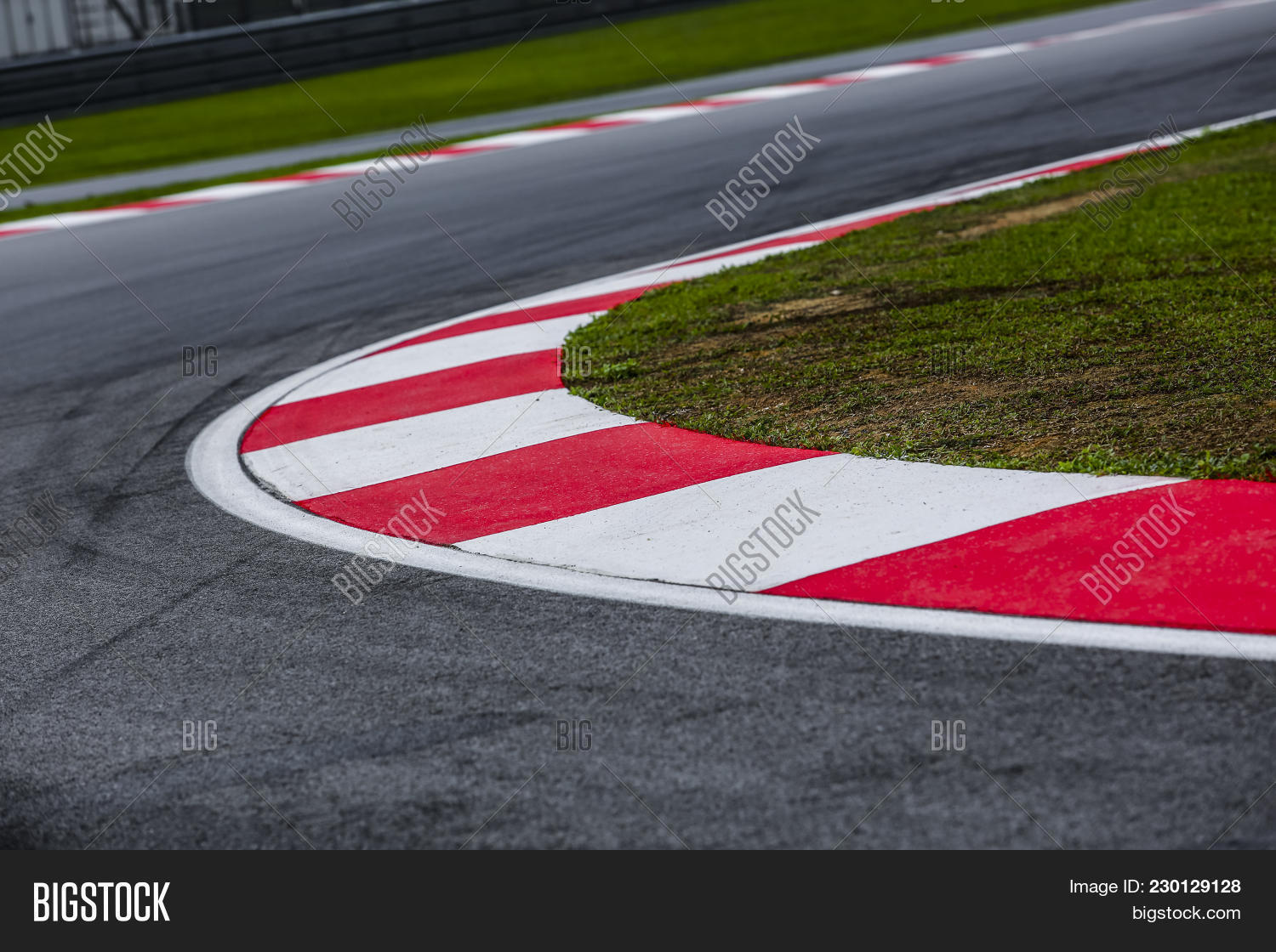 Curving Asphalt Red Image & Photo (Free Trial) | Bigstock