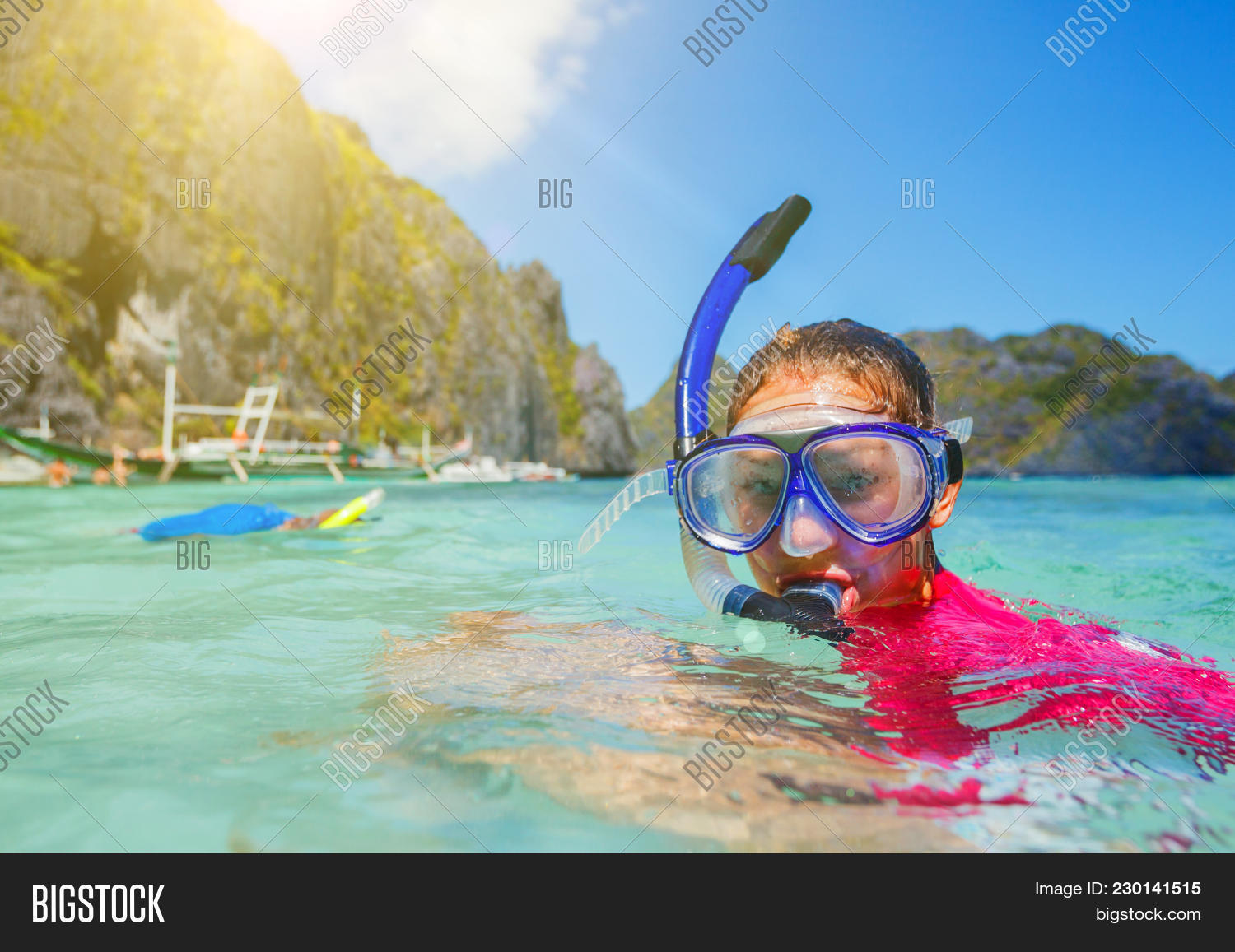 Beach Vacation Snorkel Image & Photo (Free Trial) | Bigstock
