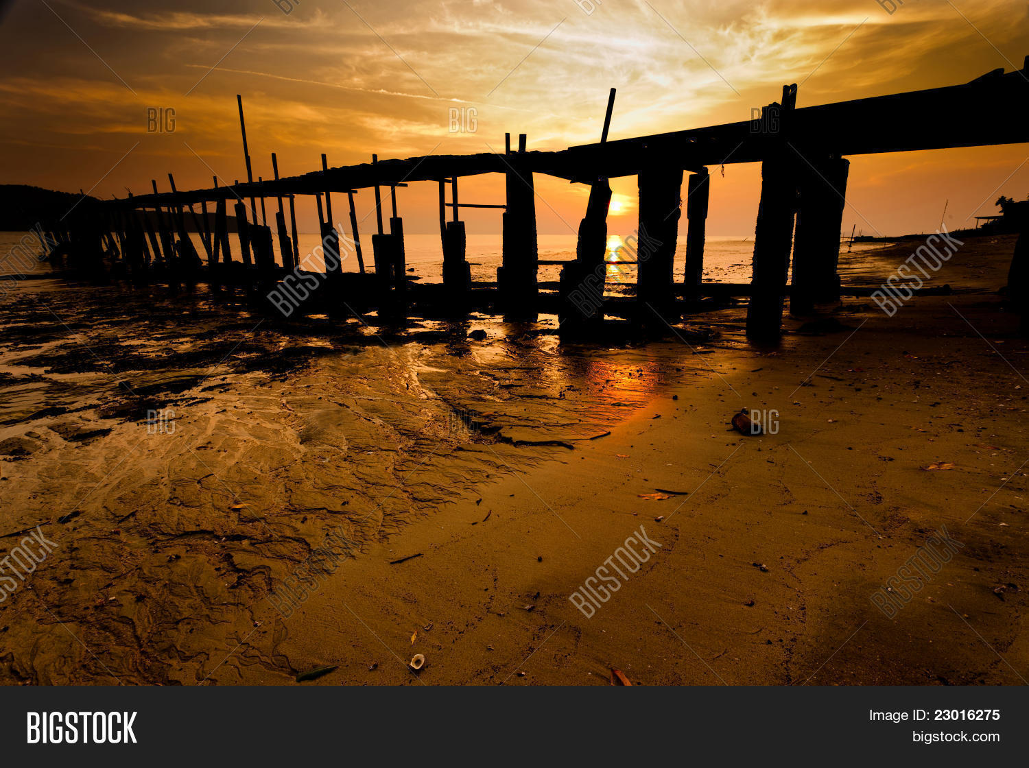 Fishermen Jetty Sunset Image & Photo (Free Trial) | Bigstock