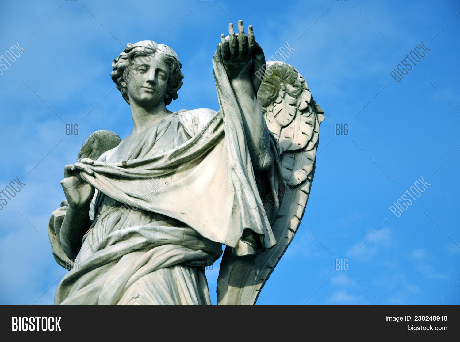 Angel Statue Holding Image & Photo (Free Trial) | Bigstock