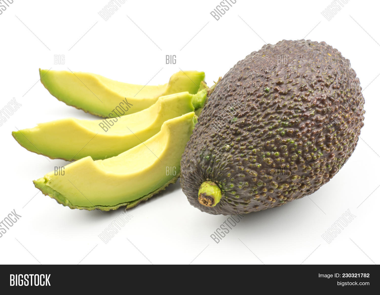 Avocado One Whole Image & Photo (Free Trial) | Bigstock