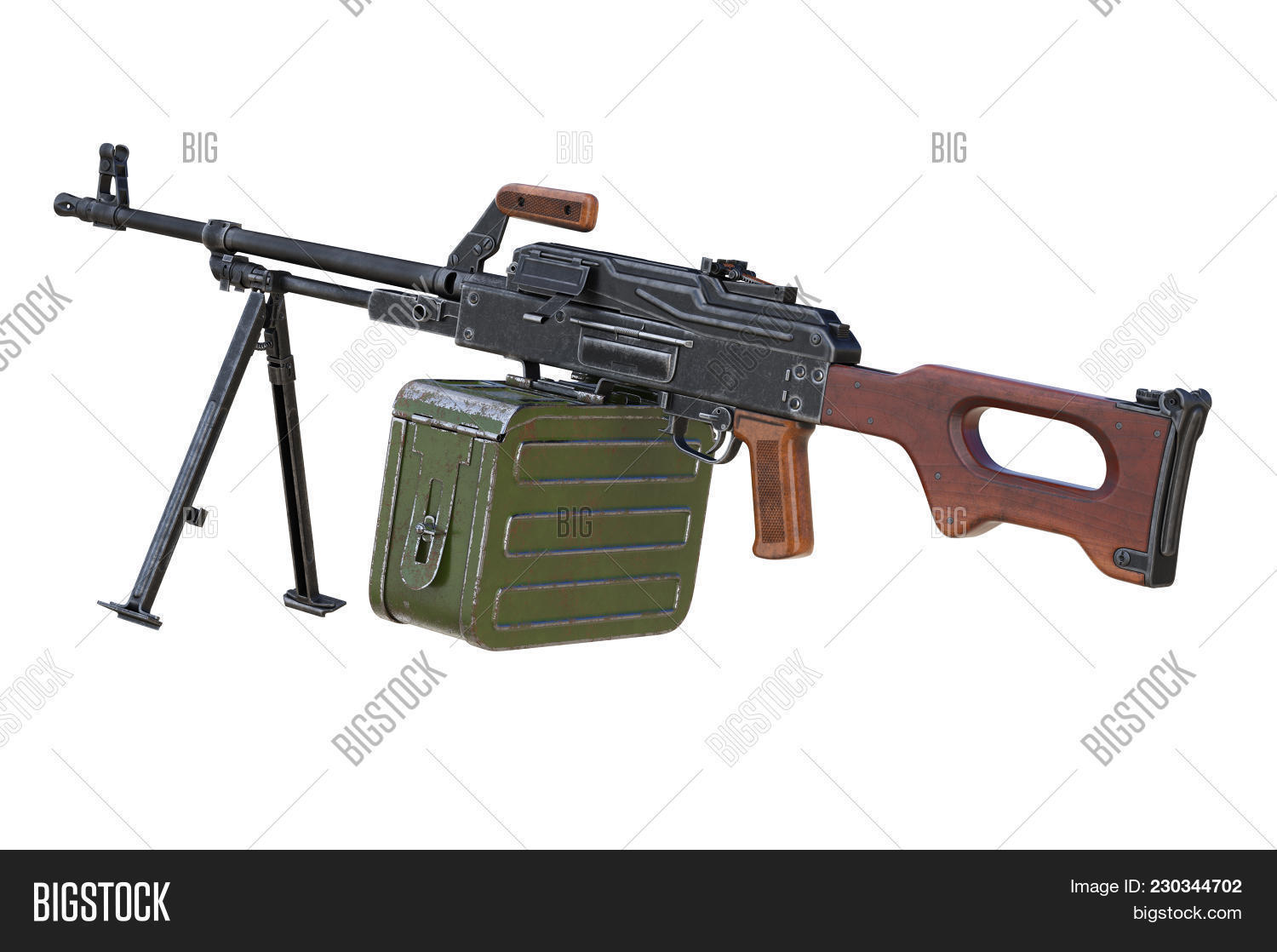 Machinegun Automatic Image & Photo (Free Trial) | Bigstock