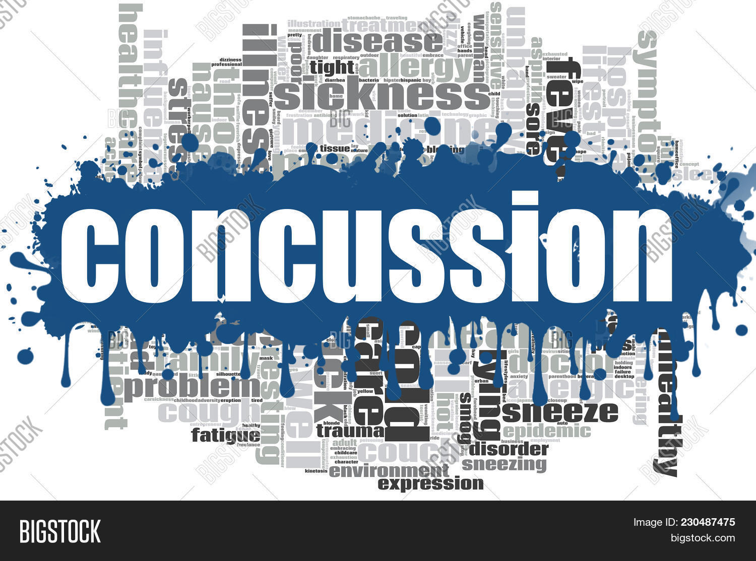 Concussion Word Cloud Image & Photo (Free Trial) | Bigstock