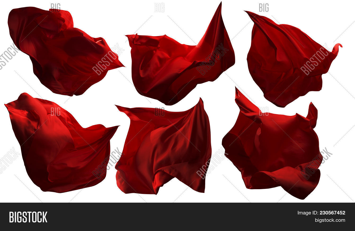 Red Flying Fabric Image & Photo (Free Trial) | Bigstock