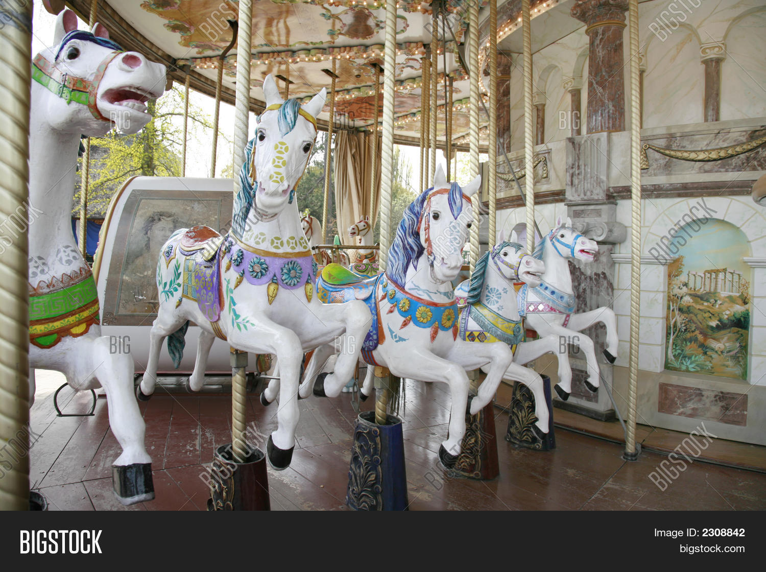 Vintage Carousel Ride Image & Photo (Free Trial) | Bigstock