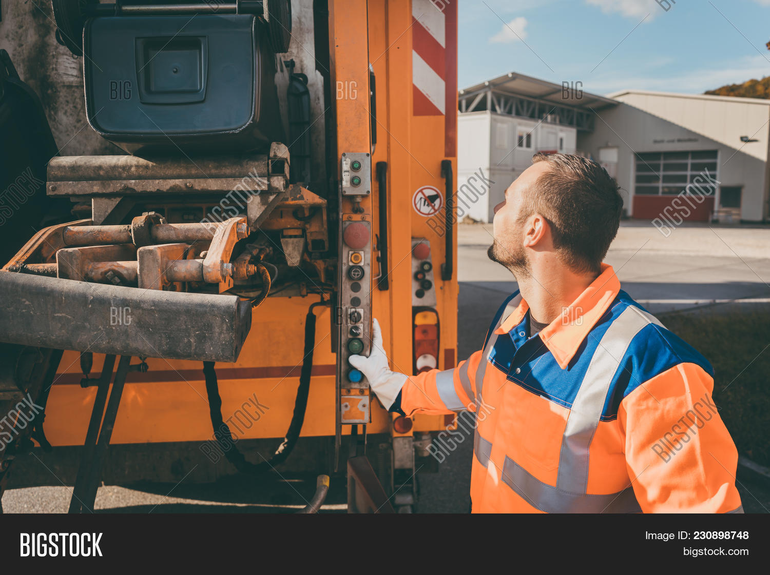 Garbage Removal Worker Image & Photo (Free Trial) | Bigstock