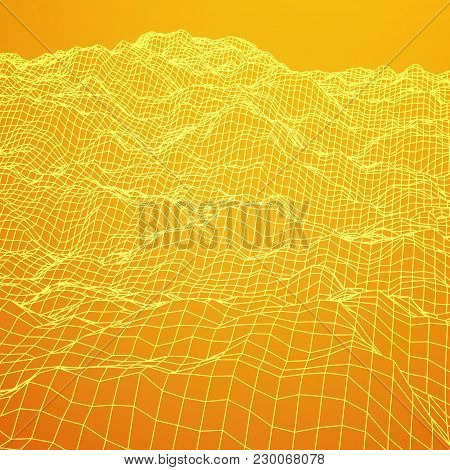 Grid Background Wireframe Images, Illustrations, Vectors - Grid ...