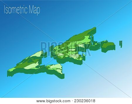 Map World Isometric Vector & Photo (Free Trial) | Bigstock