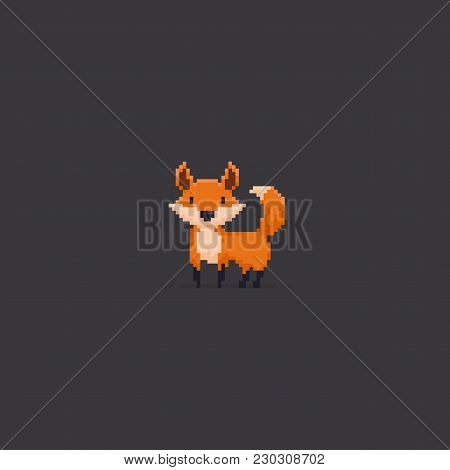 Pixel Art Fox Vector & Photo (Free Trial) | Bigstock