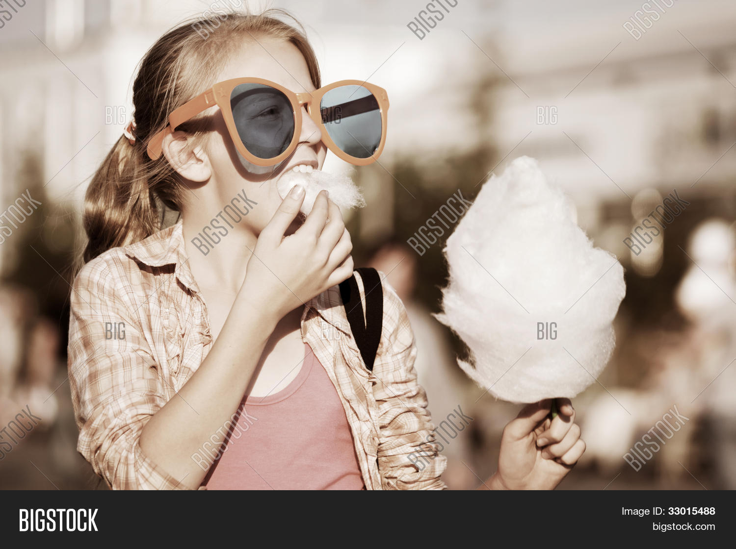 Girl Eating Cotton Image & Photo (Free Trial) | Bigstock