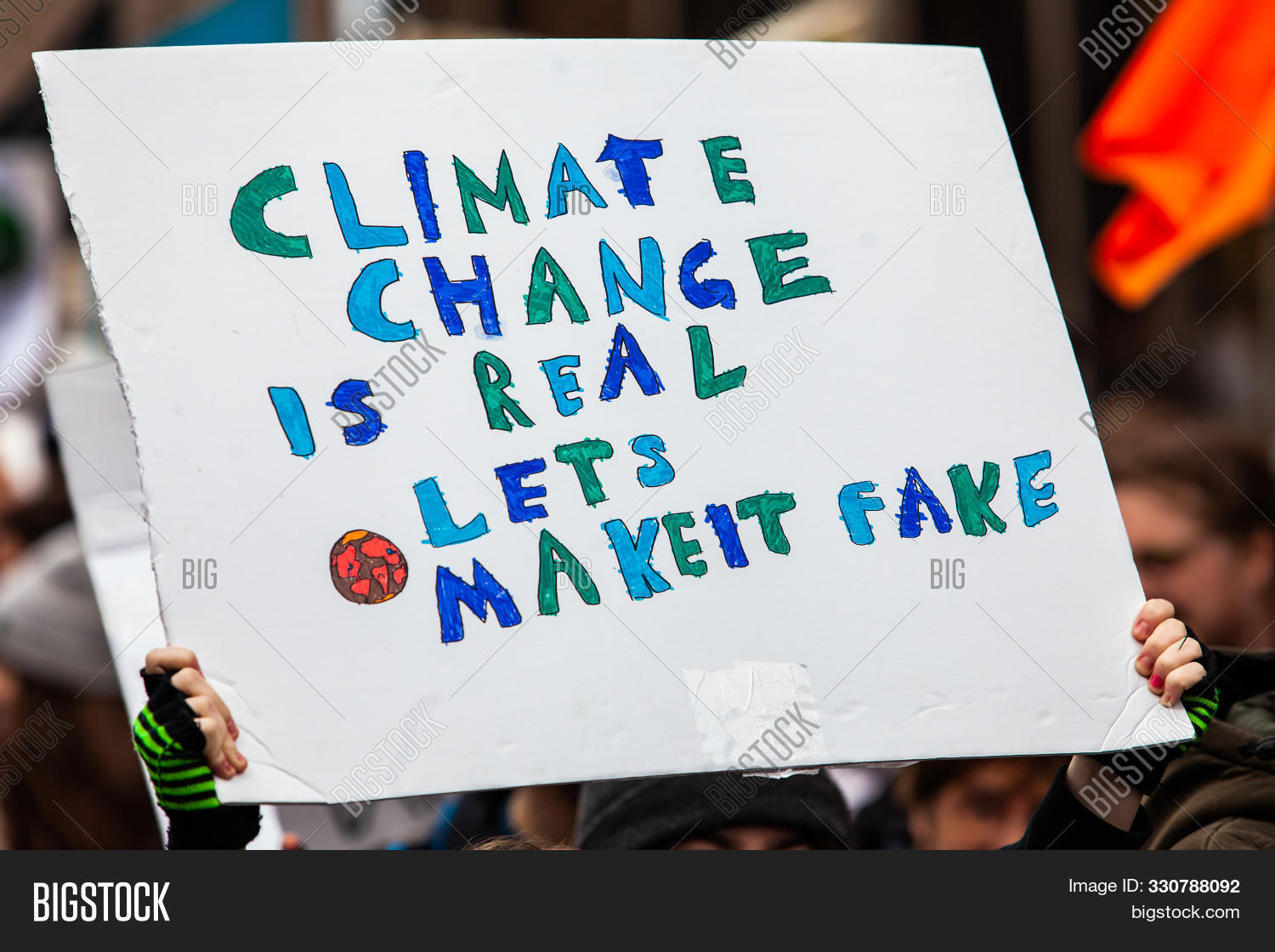 Sign Reads Climate Image & Photo (Free Trial) | Bigstock