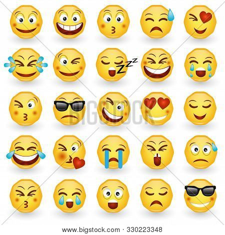 Set Characters Emojis Vector & Photo (Free Trial) | Bigstock