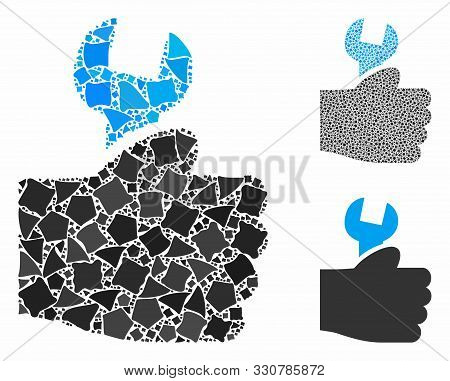 Service Hand Mosaic Vector & Photo (Free Trial) | Bigstock