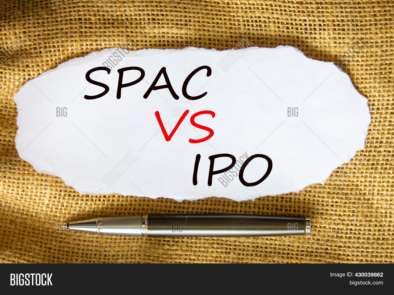 Spac Vs Ipo Symbol. Image & Photo (Free Trial) | Bigstock