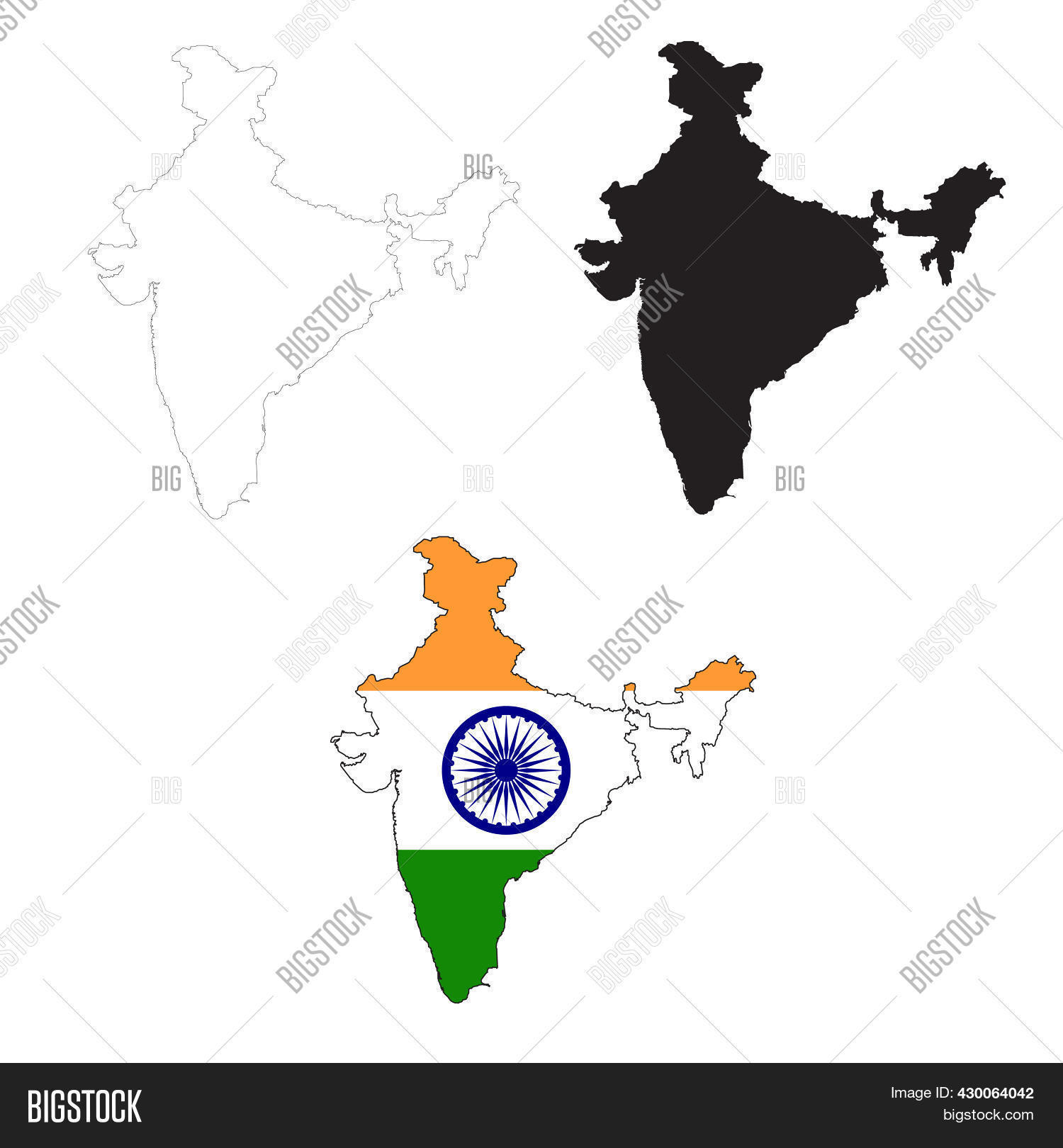 India Map On White Image & Photo (Free Trial) | Bigstock