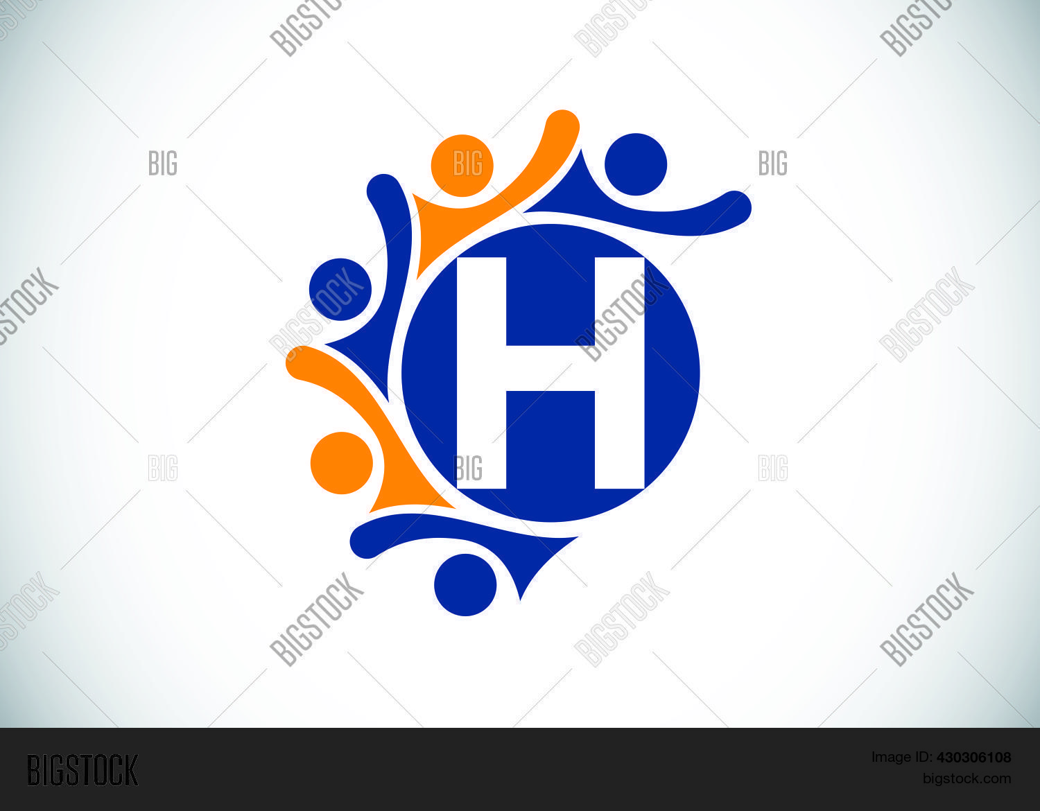 Initial H Monogram Vector & Photo (Free Trial) | Bigstock