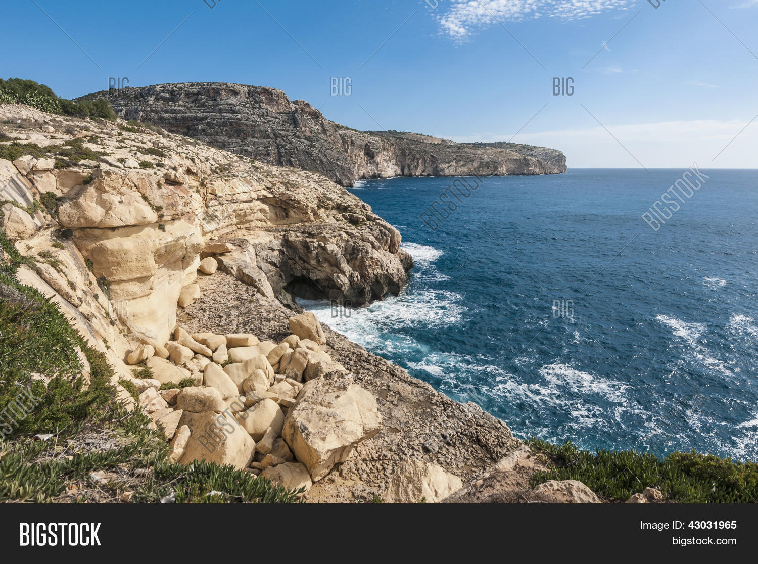 Dingli Cliffs Malta Image & Photo (Free Trial) | Bigstock