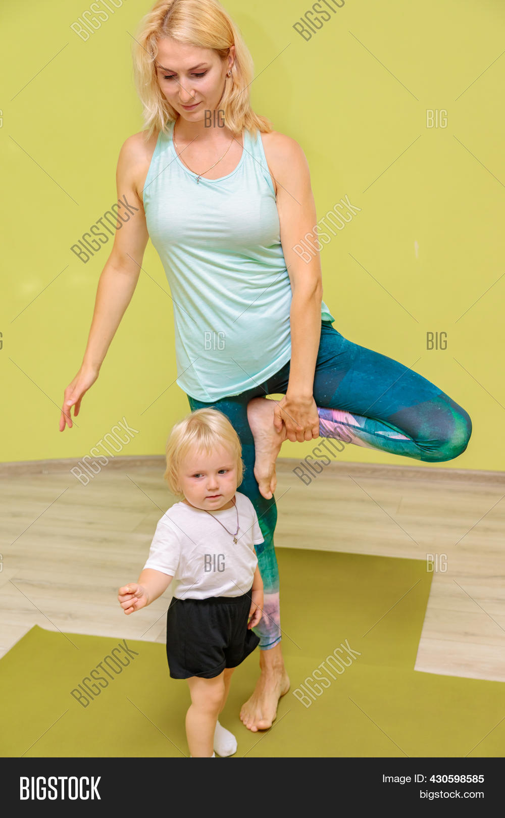 Mom Baby Doing Yoga Image & Photo (Free Trial) | Bigstock