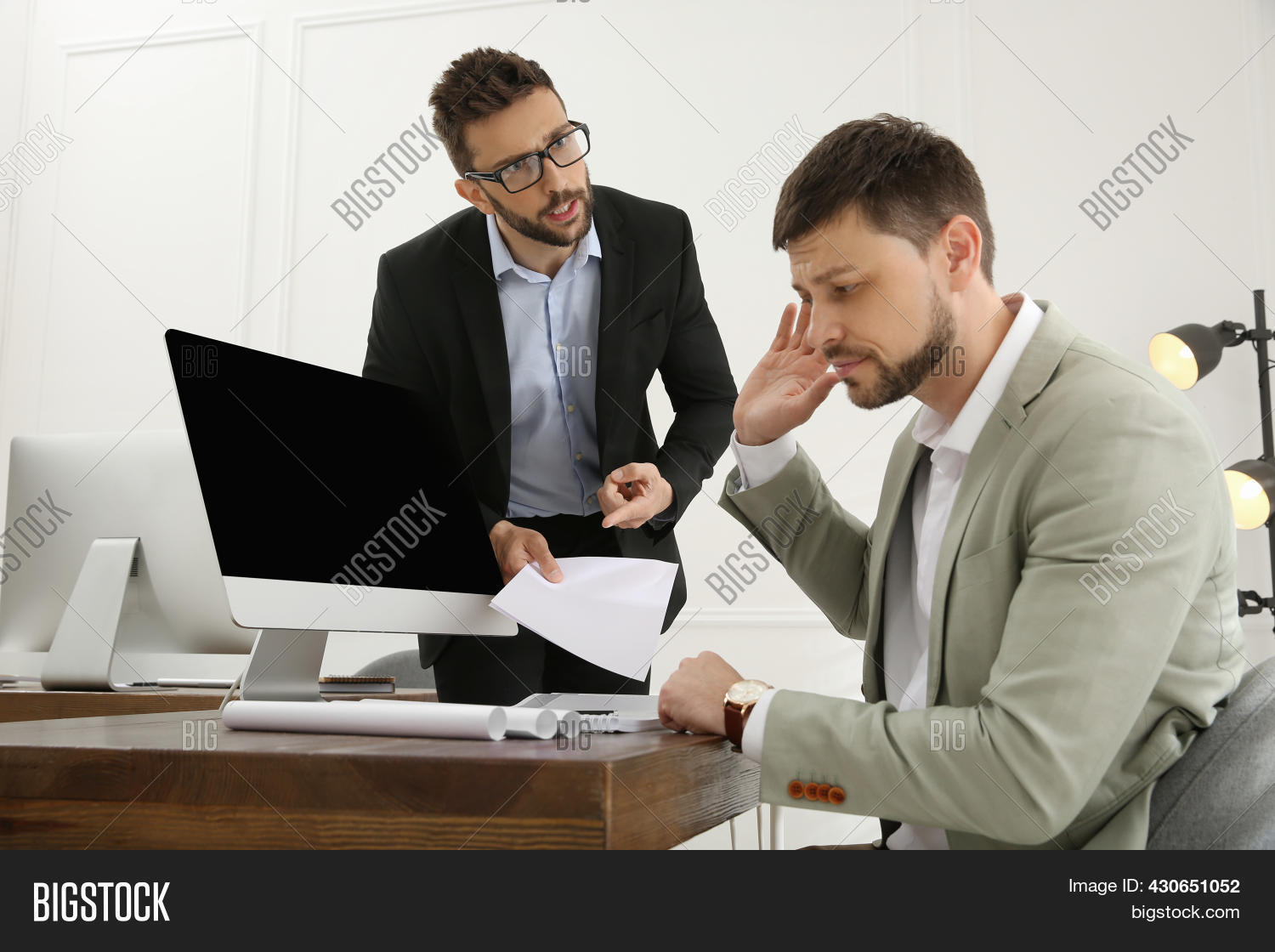 Boss Scolding Employee Image & Photo (Free Trial) | Bigstock