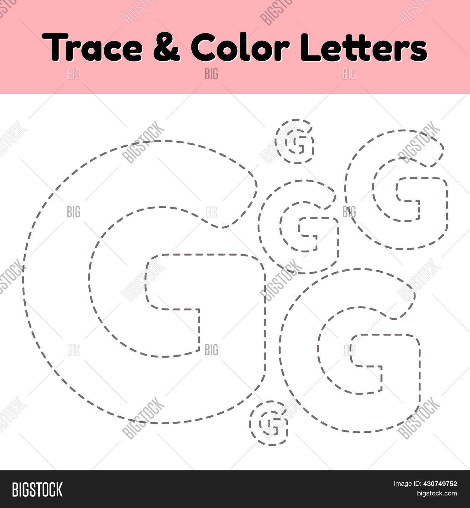 Trace Line Letter Image & Photo (Free Trial) | Bigstock