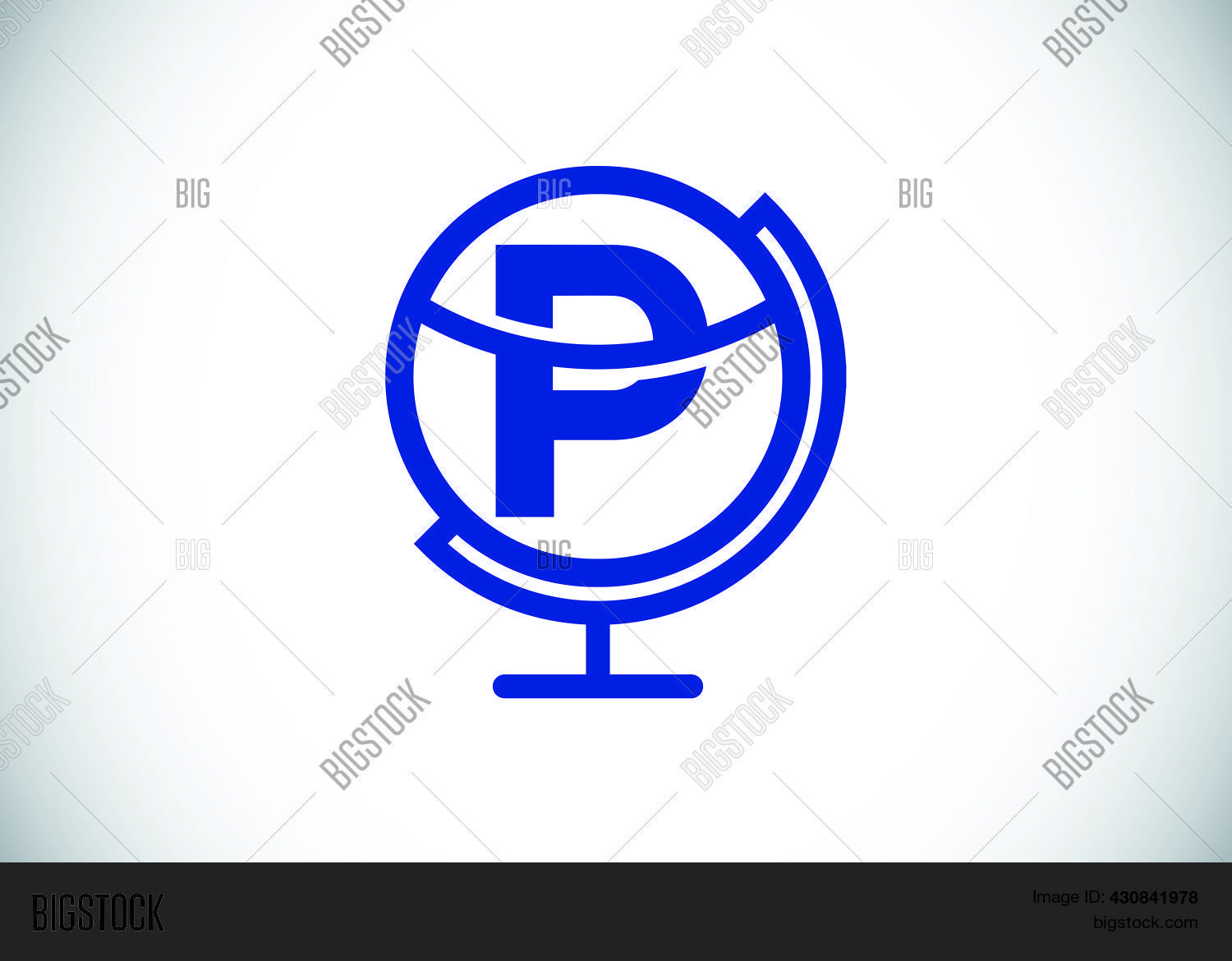 Initial P Monogram Vector & Photo (Free Trial) | Bigstock